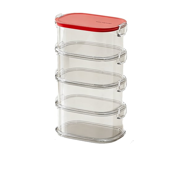 Transparent Rectangular Plastic Food Storage Containers for The Home ...