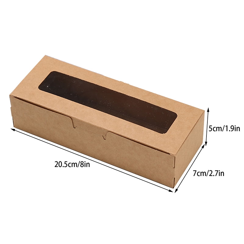 Transparent Rectangular Pvc Cake Box Macaron Packaging Box Baked Dessert Biscuit - Walmart.com