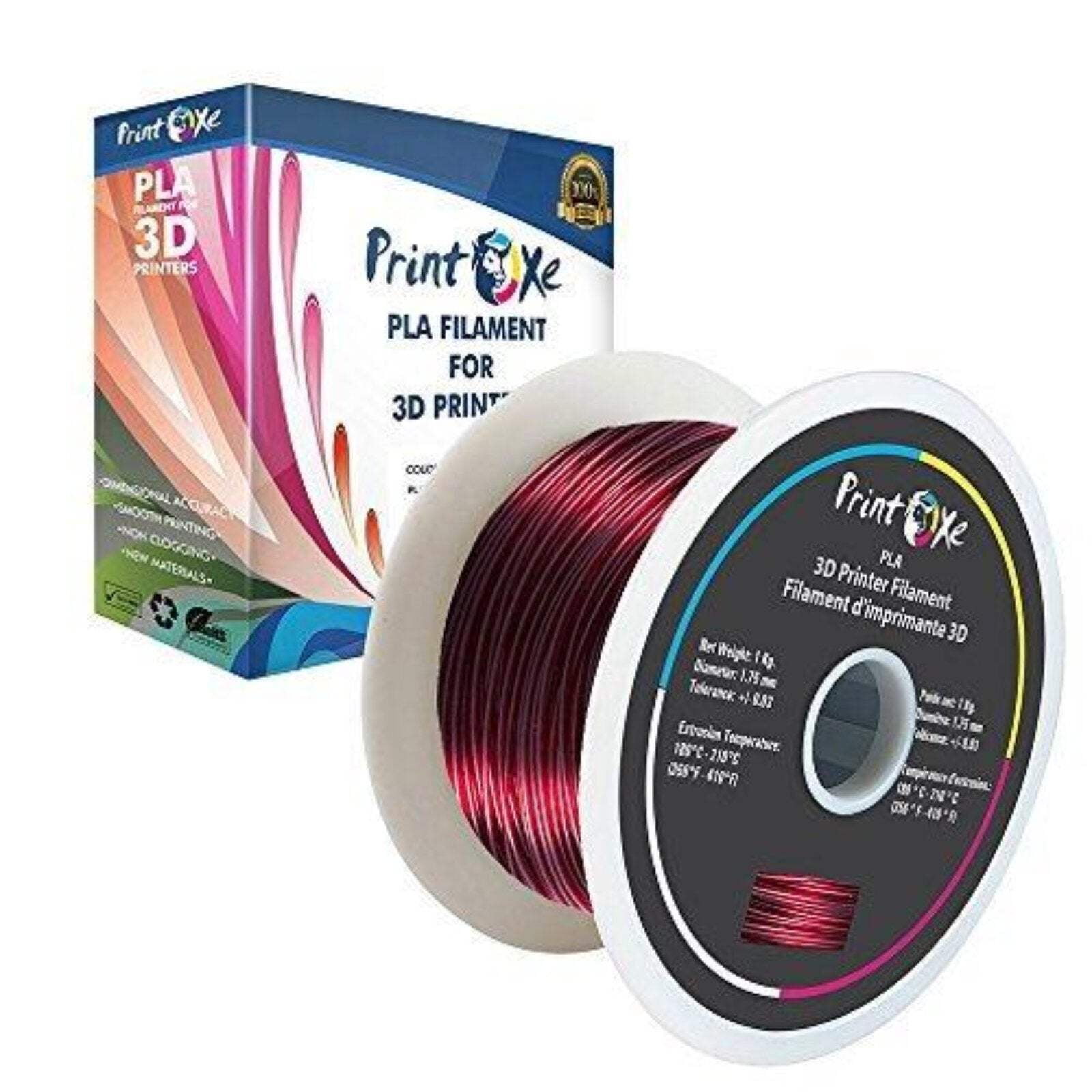 Transparent Red PLA 3D Printer Filament - 1 K.g. Spool - Walmart.com