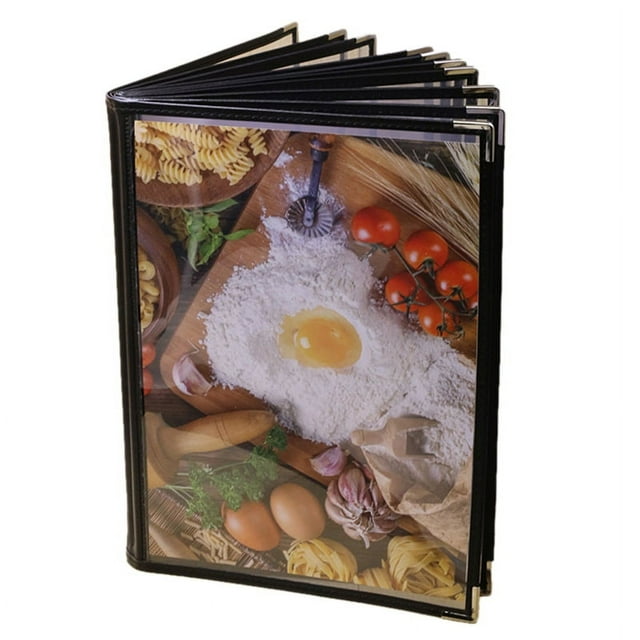 Transparent Restaurant Menu Covers for A4 Size Book Style Cafe Bar 10 ...