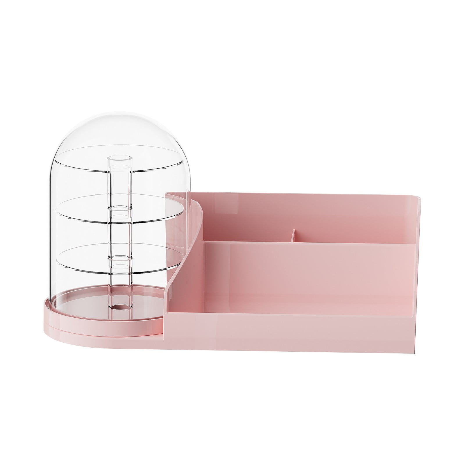 Transparent Rotating Desktop Organizer - 360° Multi-Tier Figure Display ...
