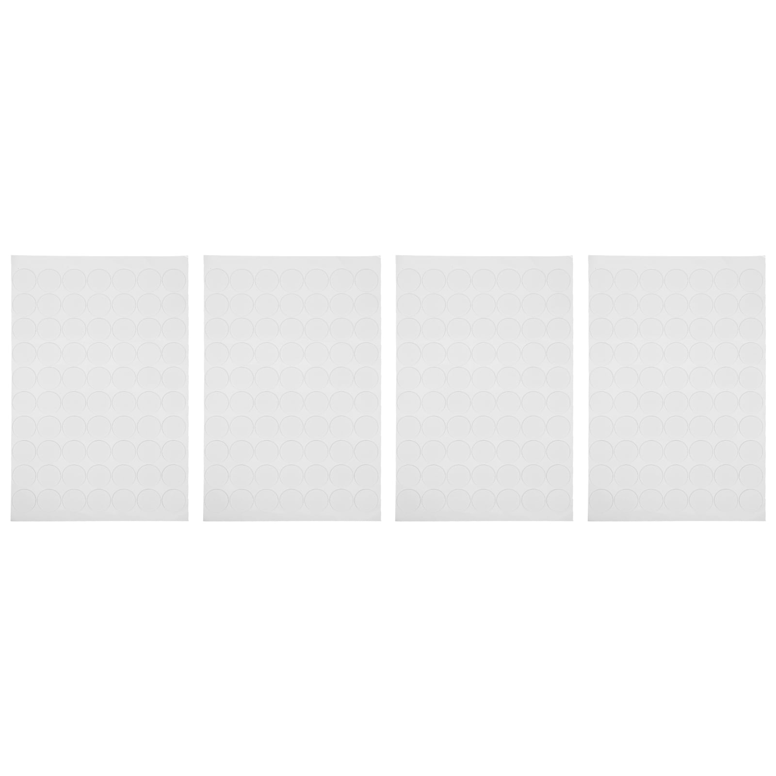 Transparent Round Stickers 300 Pcs Clear Circle Dot Double Sided ...