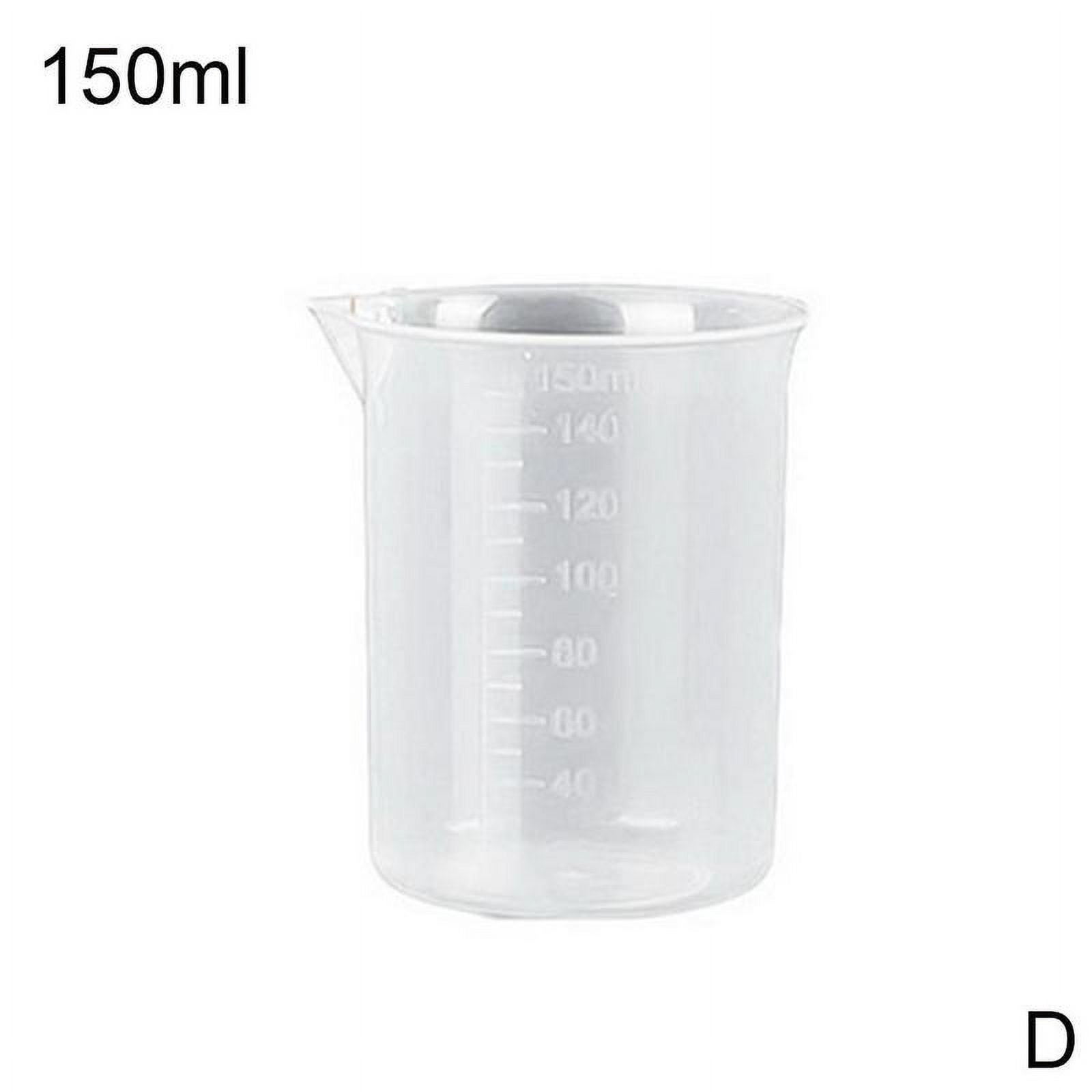 Transparent Scale Plastic Measuring Cup V Shape Mouth Laboratory ...