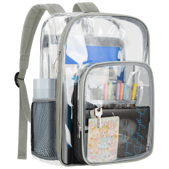 Large Transparent Backpack, Clear Backpack Heavy Duty with Water ...