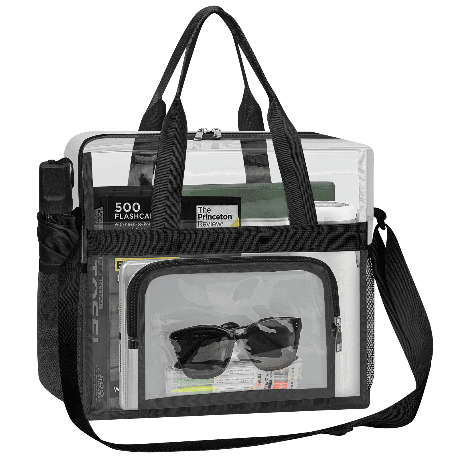 Clear Bag Stadium Approved 12x12x6, Clear Tote Bag with Reinforced ...