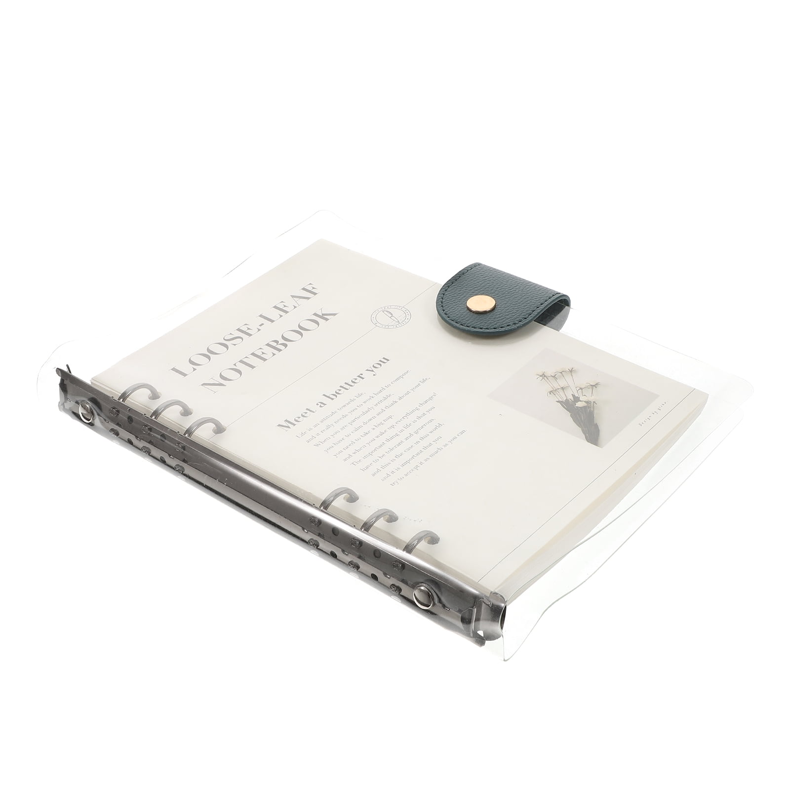 Transparent Scrapbook Loose-leaf Notebook Detachable Binder Lovely ...