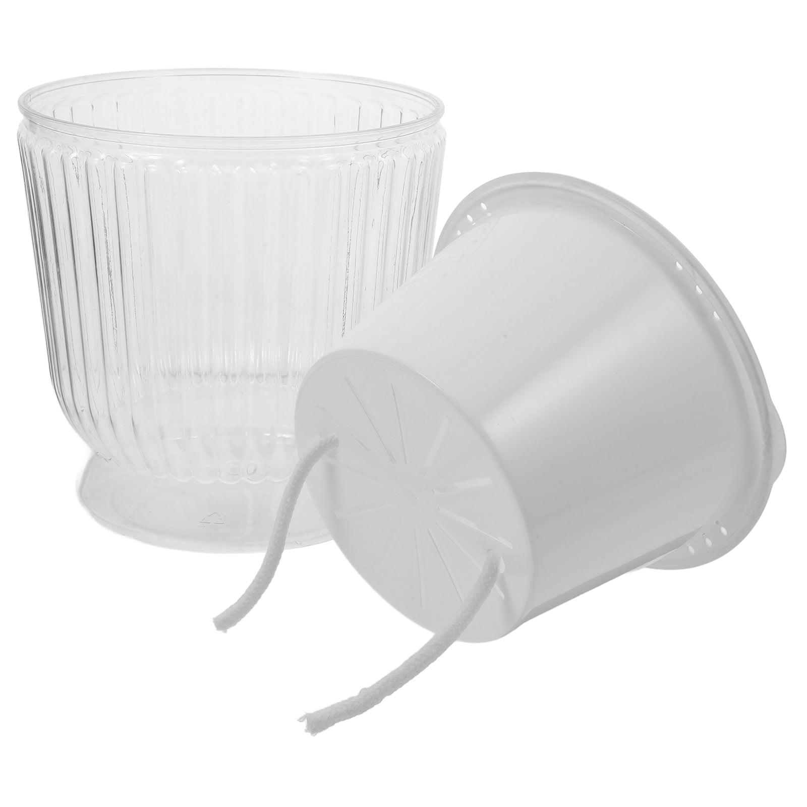 Transparent Self-Watering Flower Pot Plant Pots Self Watering ...