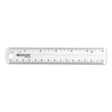 Clear Plastic Ruler, Standard/metric, 12" Long, Clear | Bundle of 2 ...
