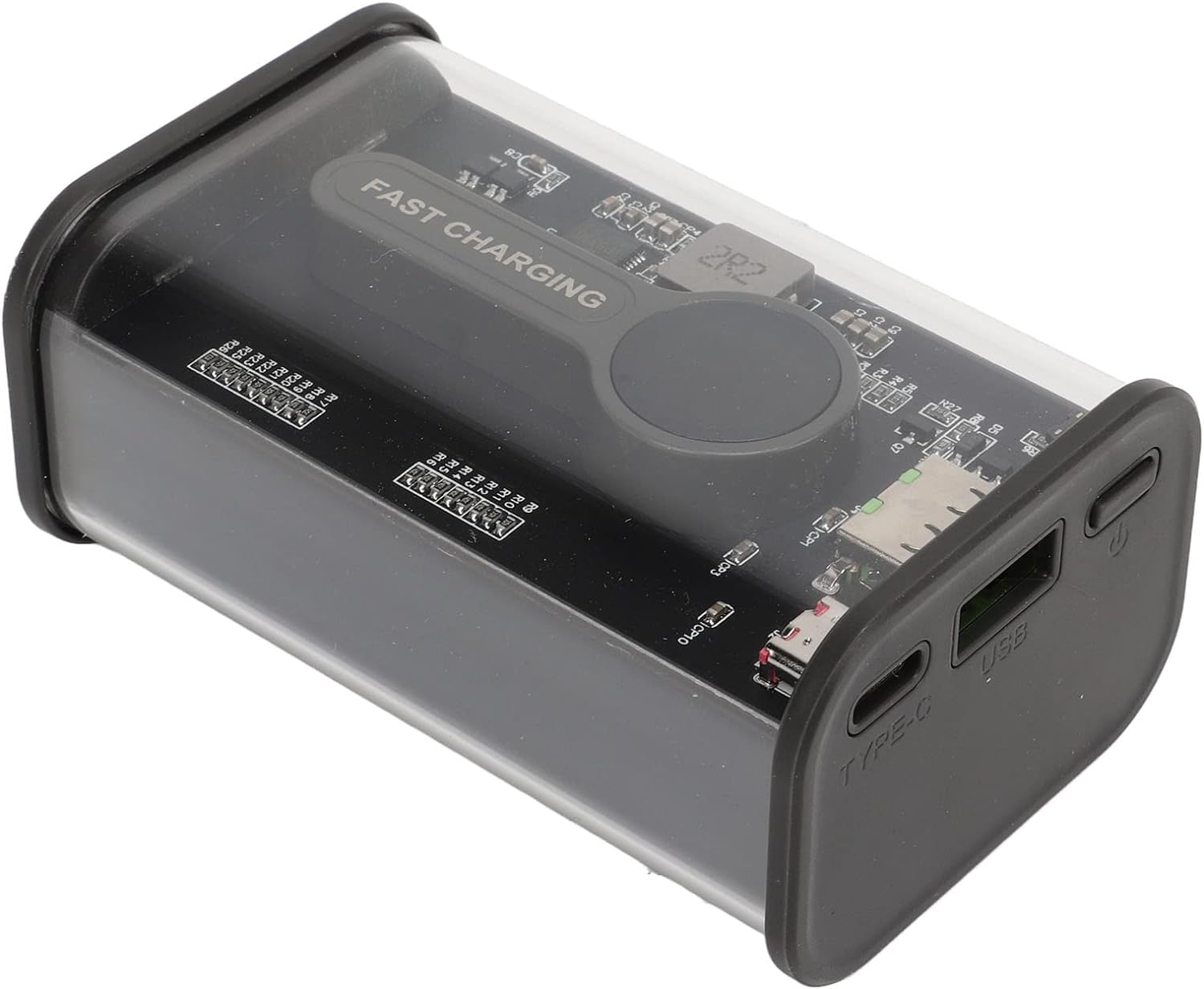 Transparent Shell Power Bank Charger With 22.5W Quick Charging, Led ...