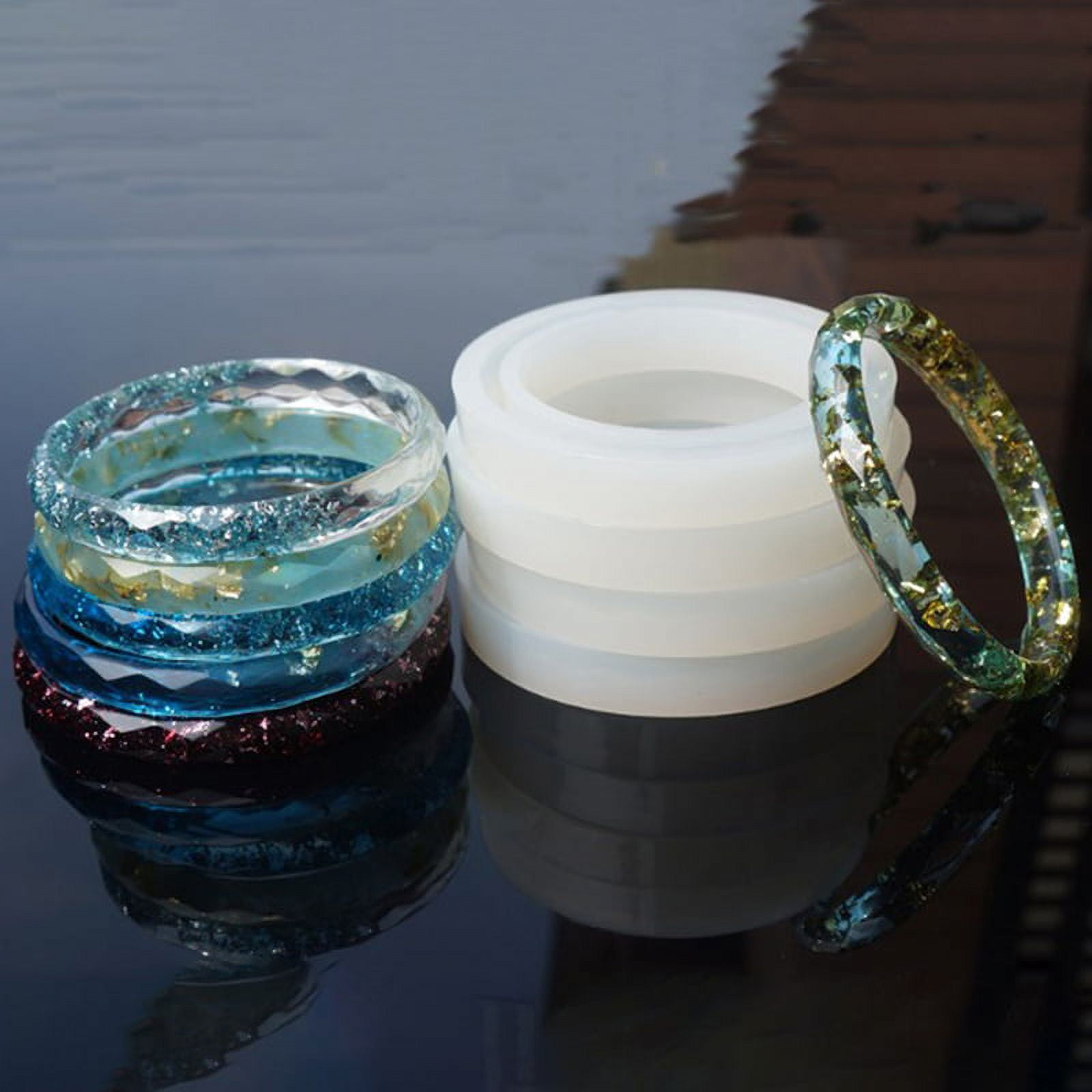 Transparent Silicone Mold Resin Bracelet Resin Molds Making Tools ...