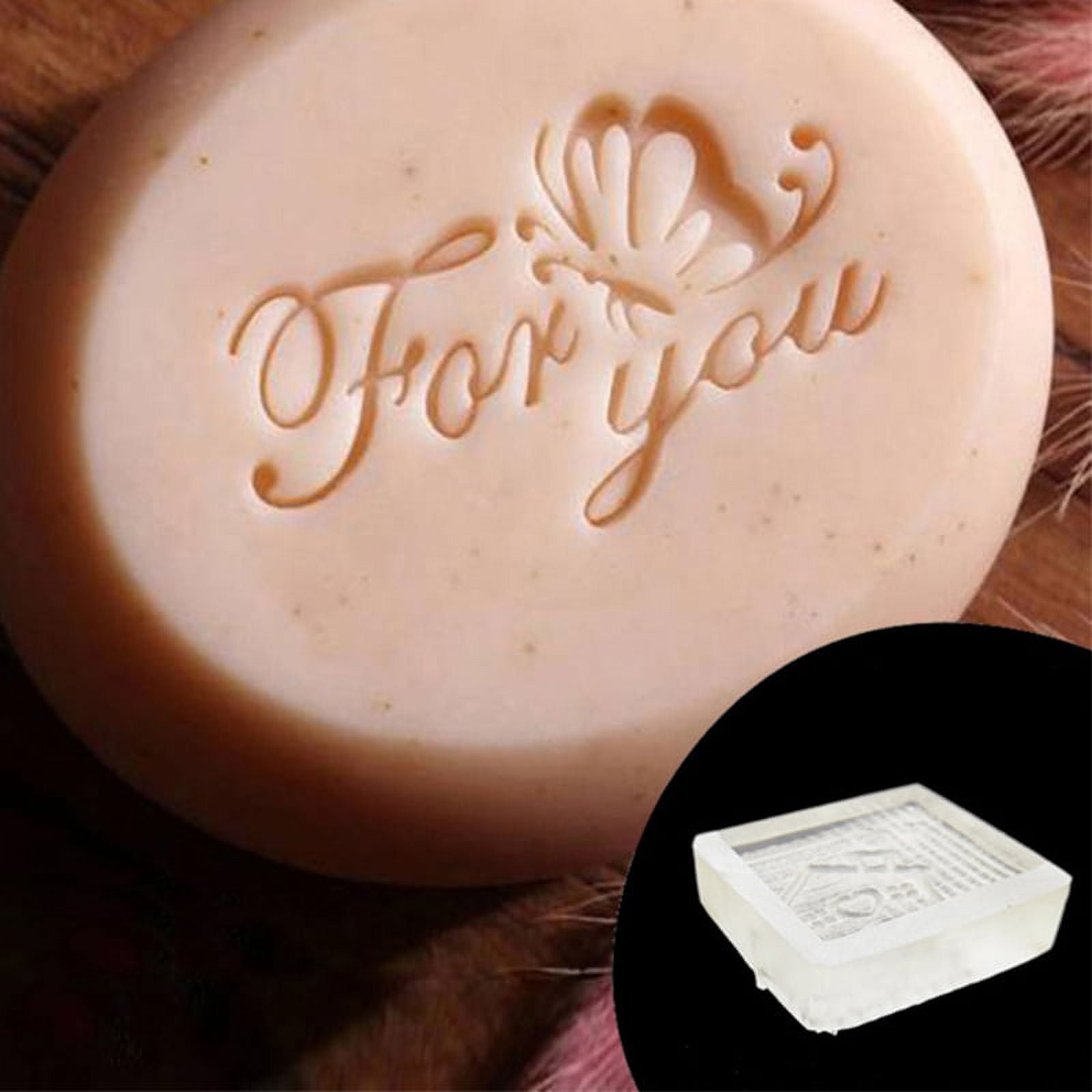 Transparent Soap Stamp Valentine's Day Acrylic Handmade Soap Seal Soap ...