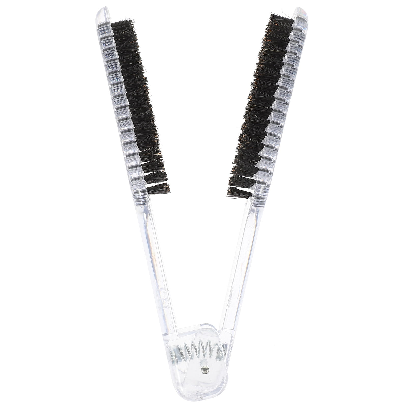 Transparent Splint Comb V-shaped Hair Straightening Ion Ironing Clip ...