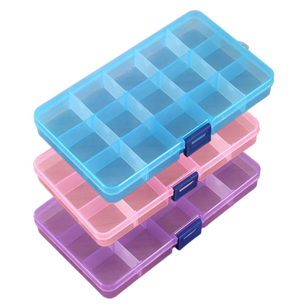 Transparent Split Multi-Color Table Top Sorting, Covered Parts Storage ...