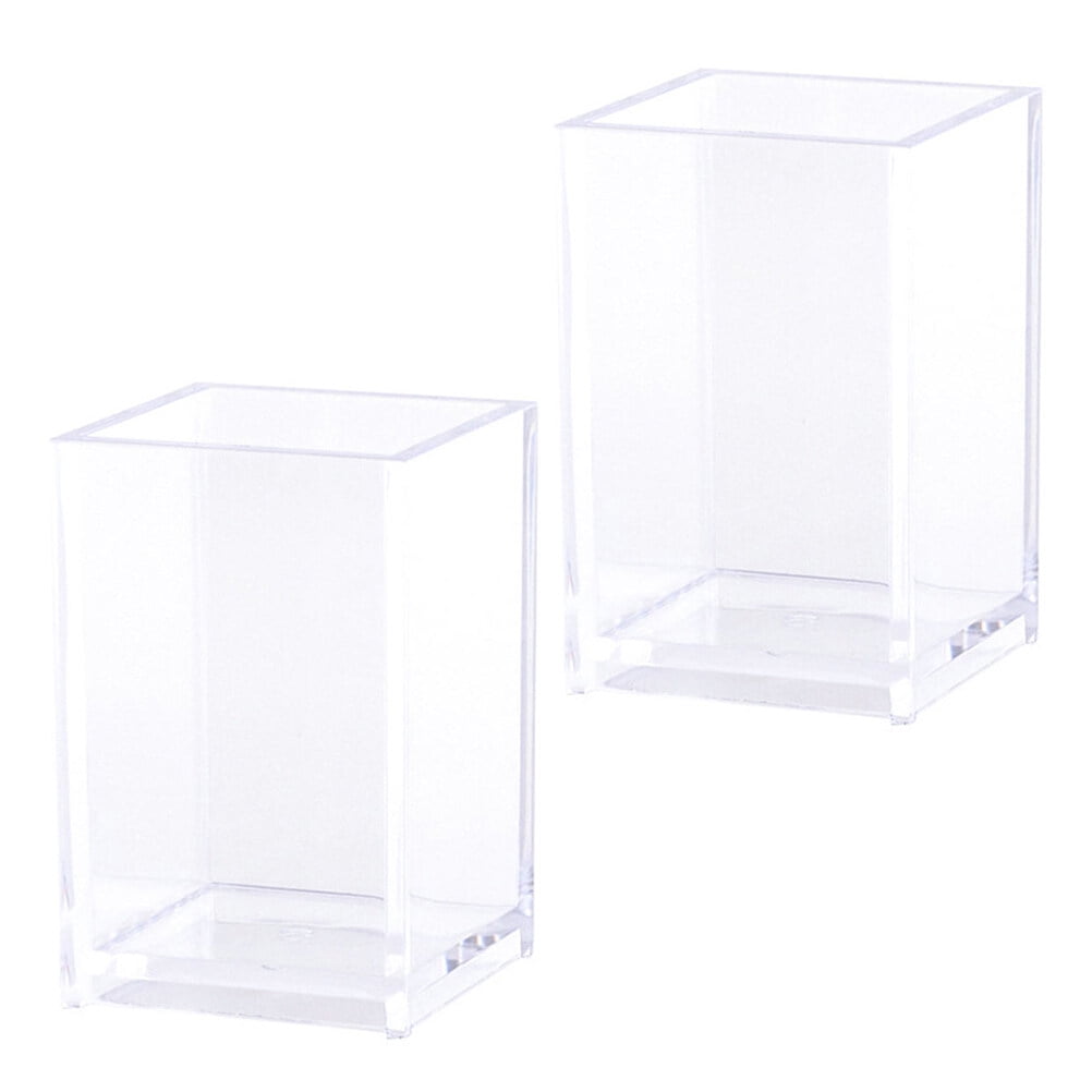 TABLZONE Office Supplies Transparent Pen Holder 2Pack - Walmart.com