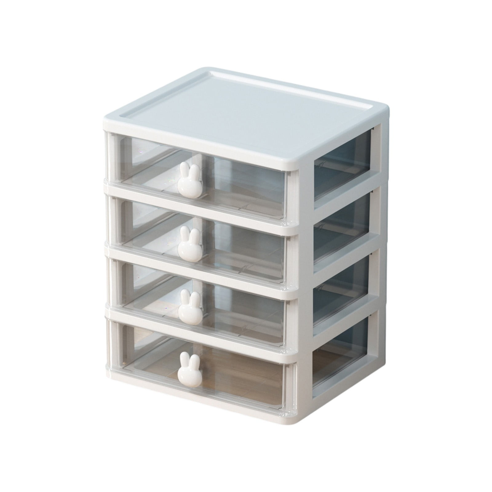 Transparent Stackable Drawer Storage Box with Smooth Gliding, Multi ...
