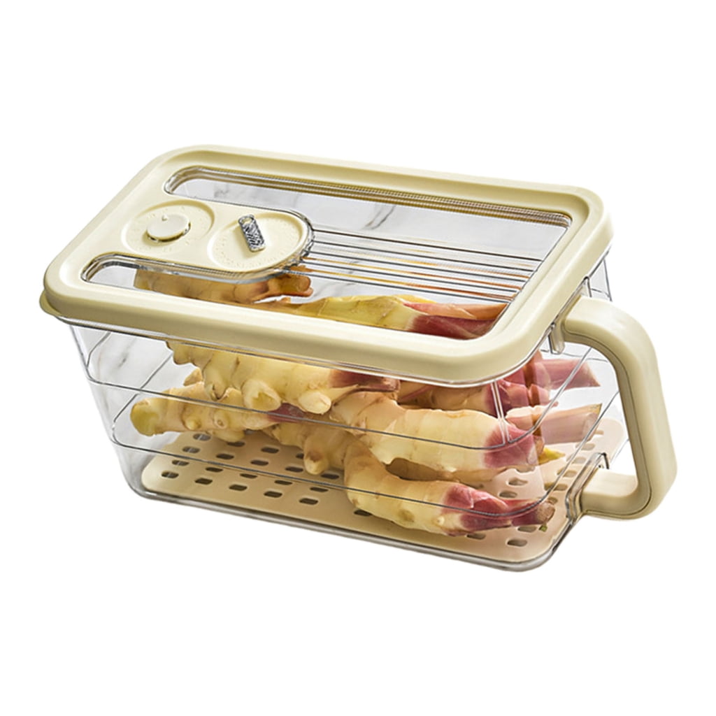 Transparent Stackable Kitchen Bin for Vegetable and Bread Storage ...