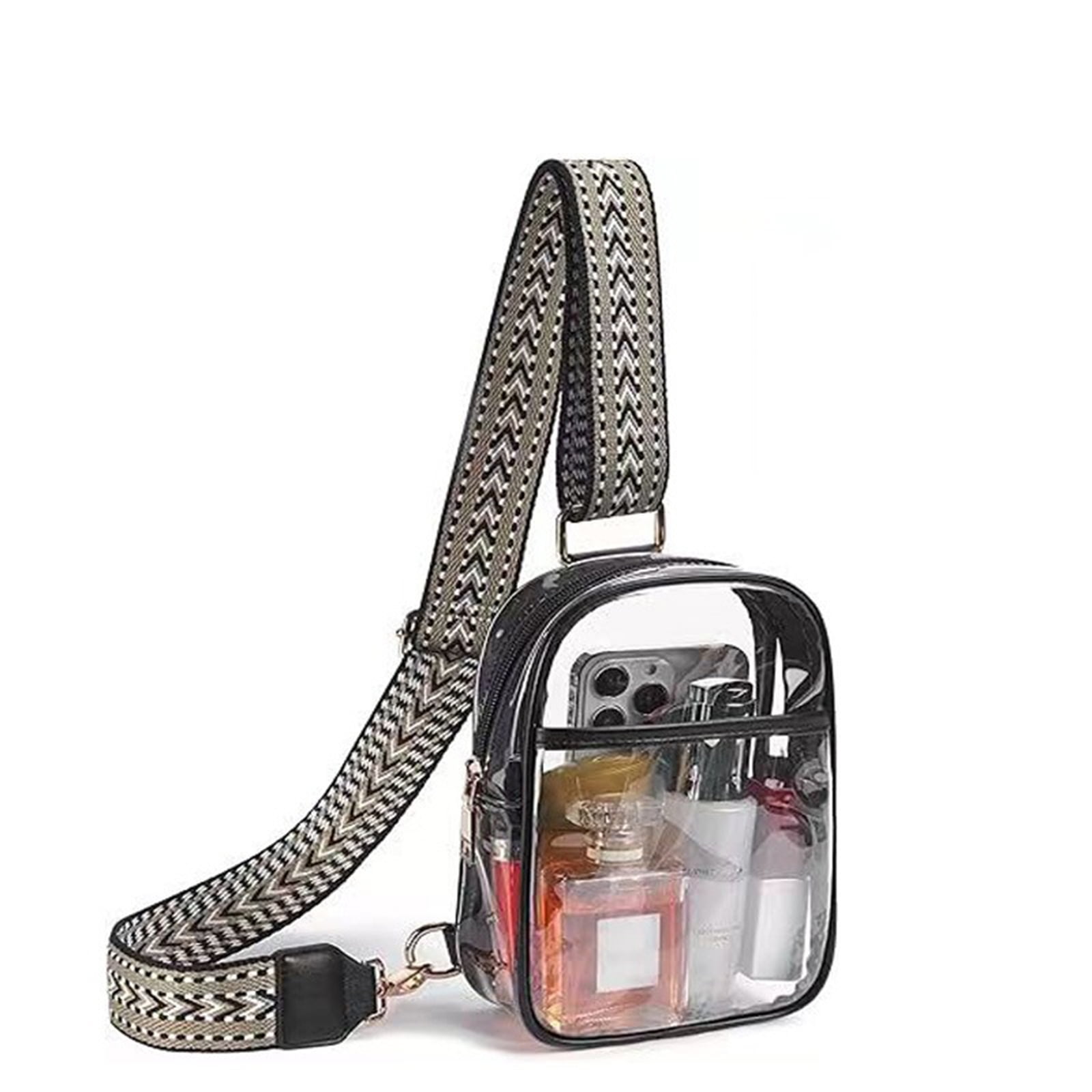 Transparent Stadium-Approved Clear Sling Bag for Women - Crossbody ...