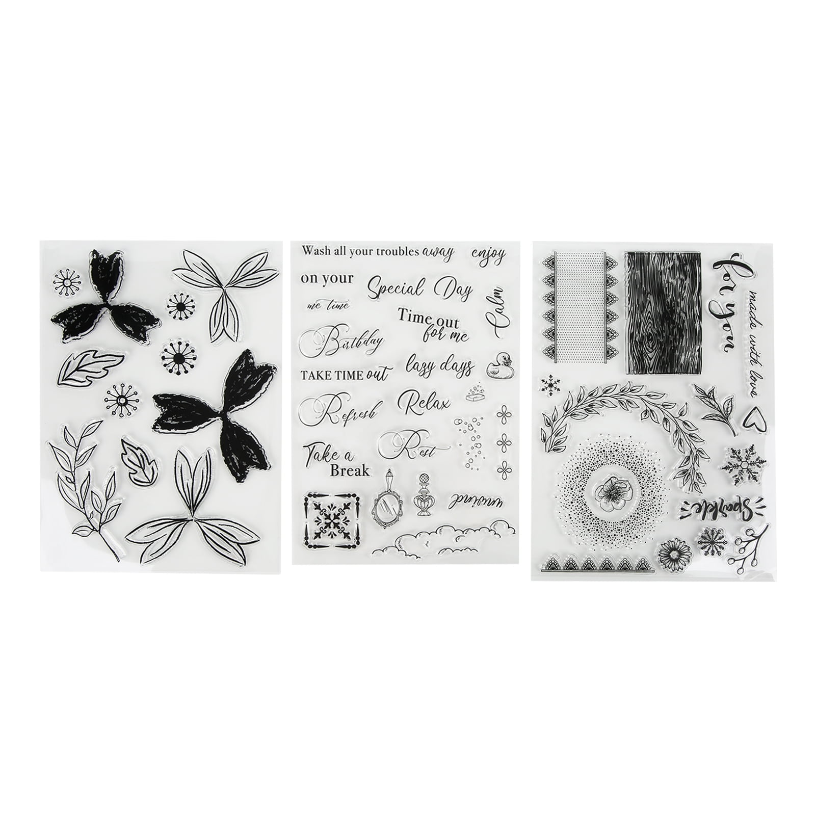 Transparent Stamps Card Making Embossed Scrapbook Hand Account Stamp ...