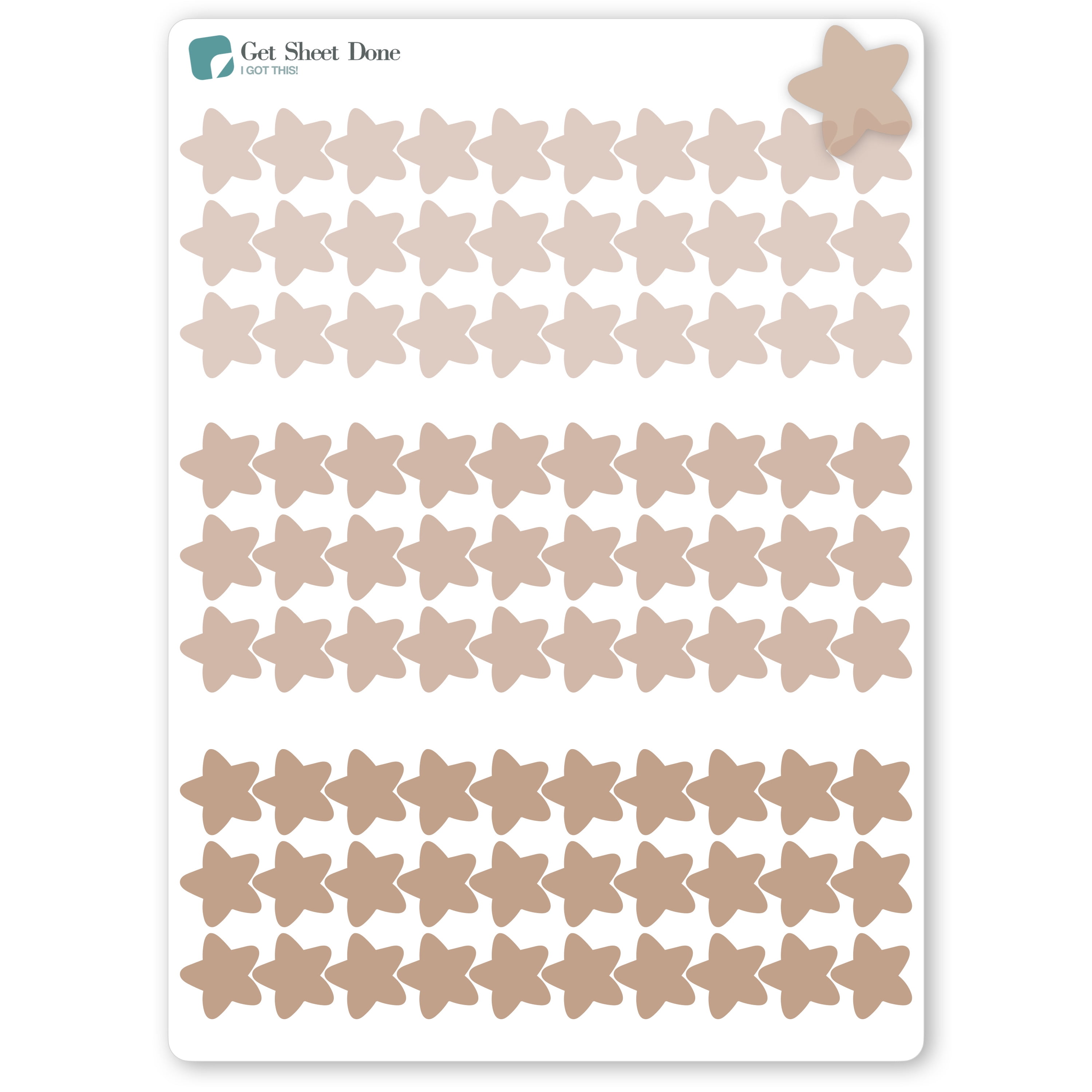 Transparent Star Planner Stickers/ DIY Calendar Stickers / Bullet ...