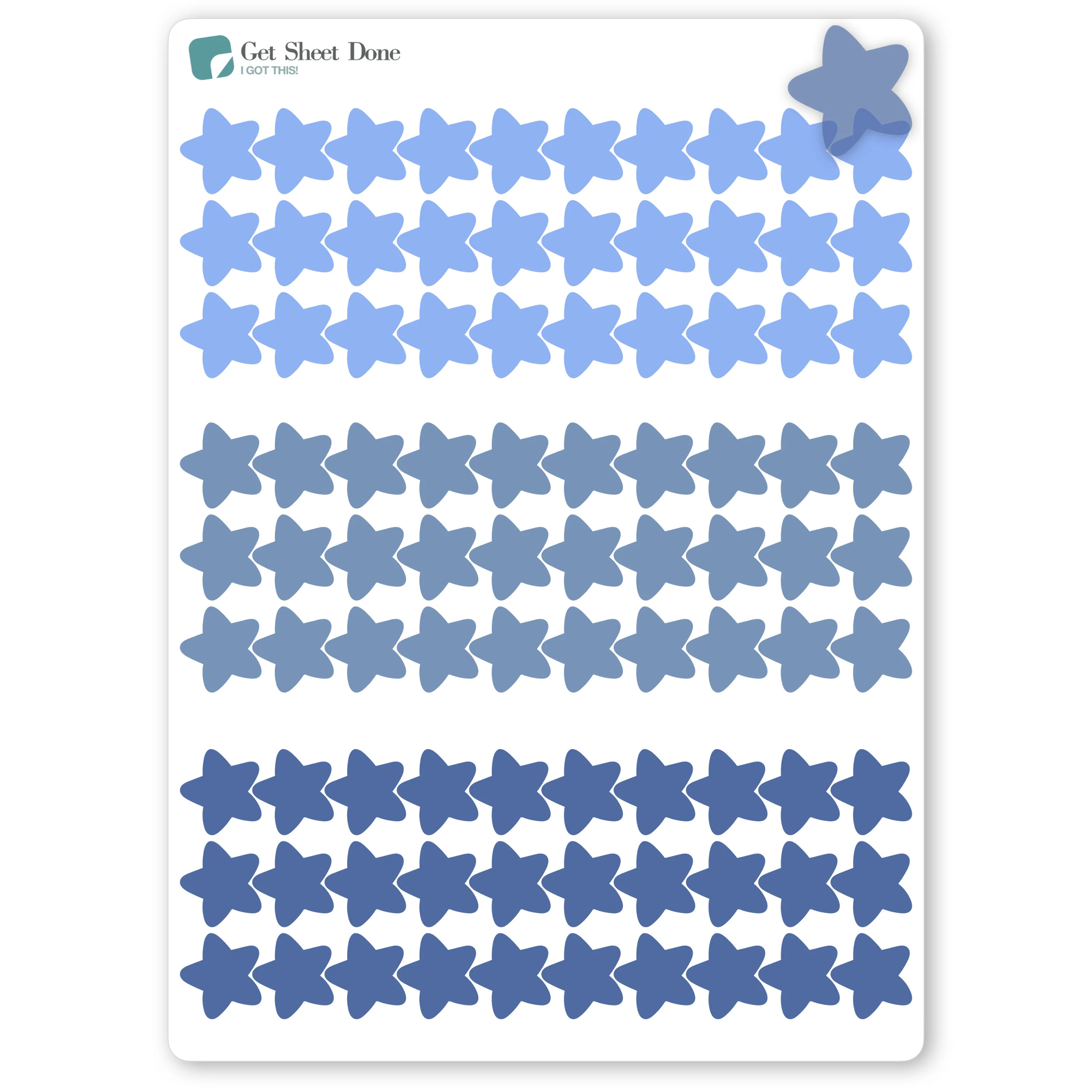 Transparent Star Planner Stickers/ DIY Calendar Stickers / Bullet ...