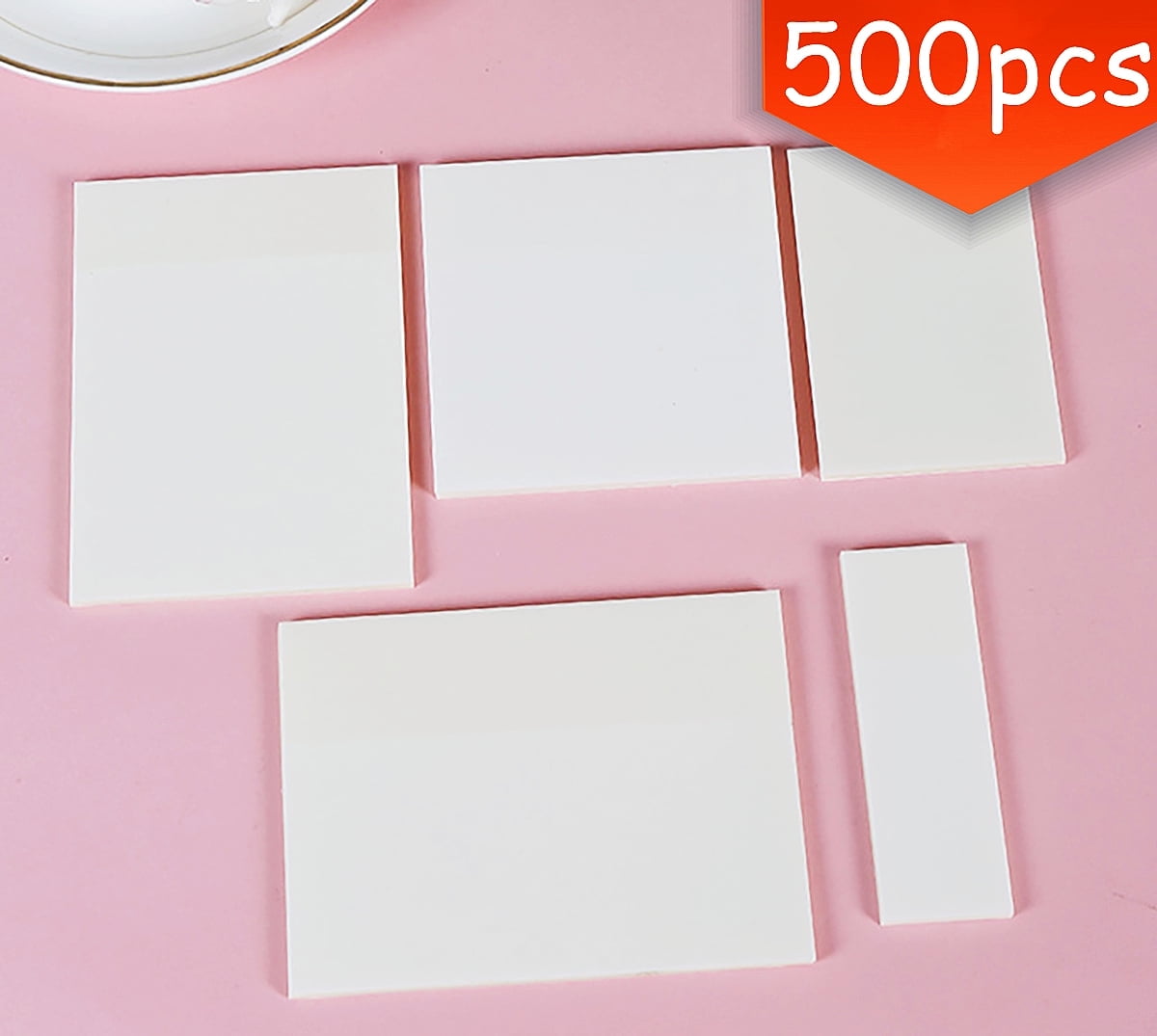Walmart 500Pcs Transparent Sticky Note Pads, Clear Translucent ...