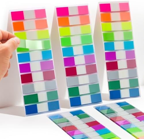 Transparent Sticky Notes, 1000 Pcs, Page Markers, Book, Pop Up Index ...