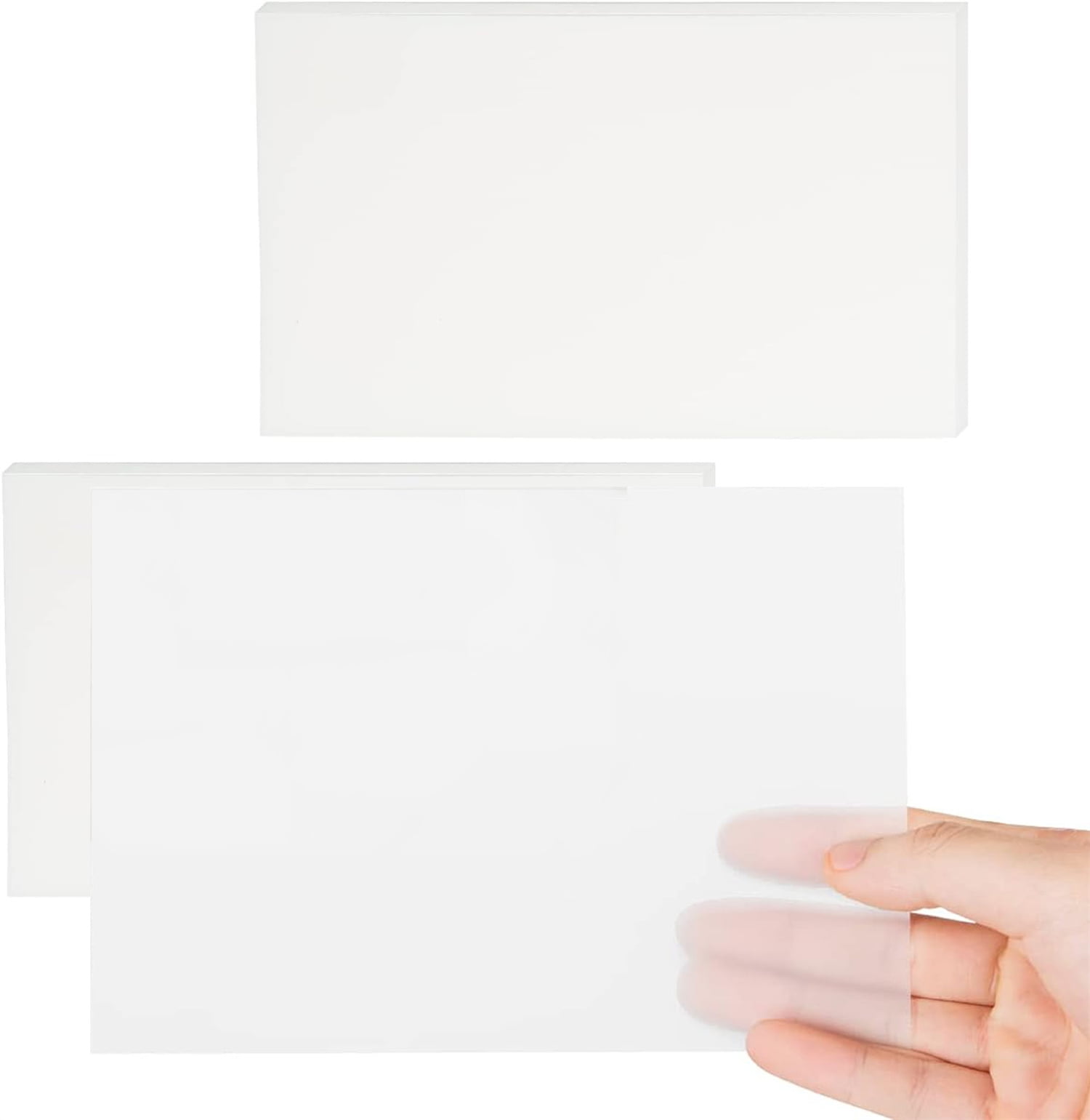 Transparent Sticky Notes Pad 6.7*9.8 Inch,Happon Clear Sticky Notes for ...
