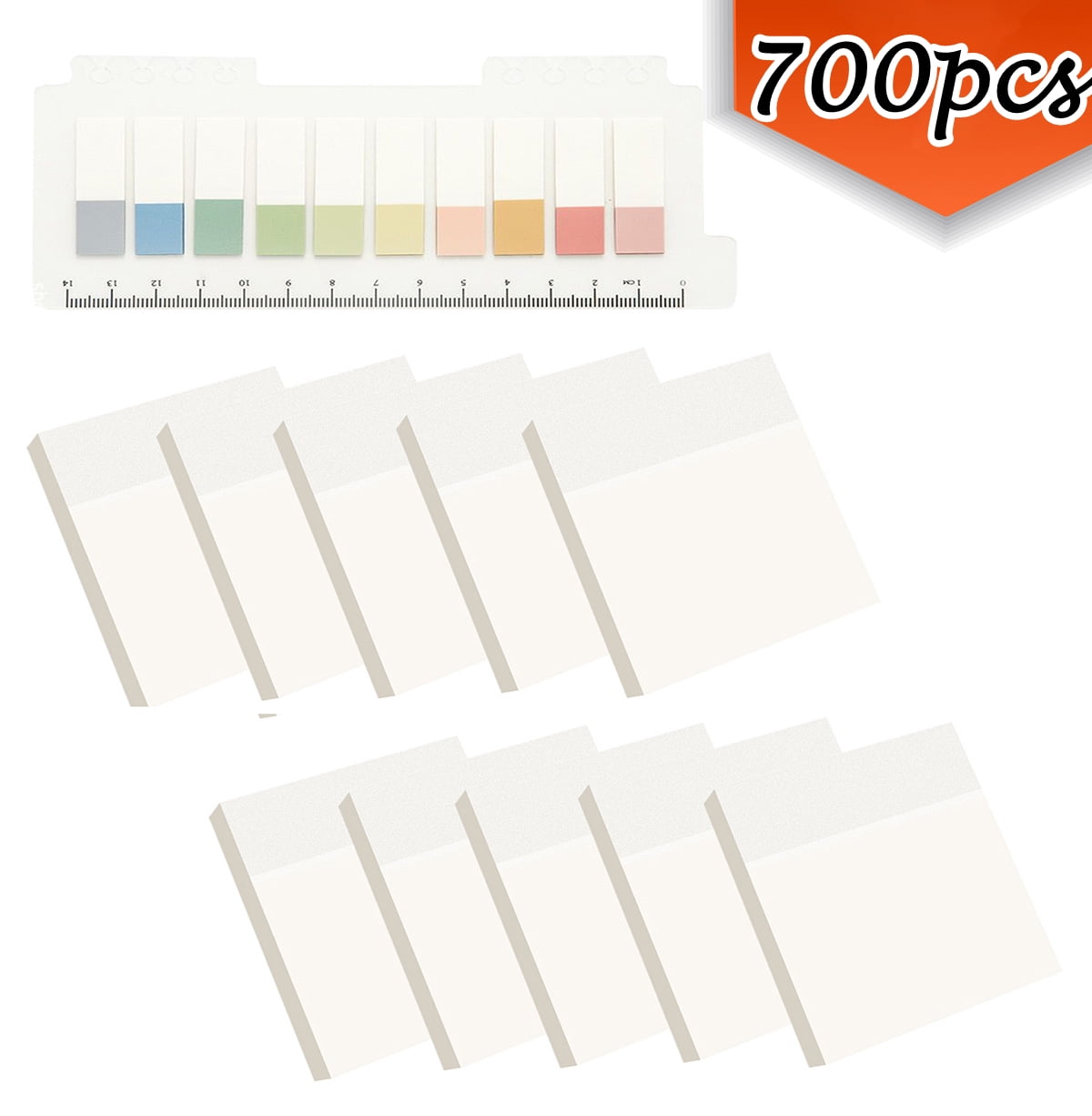 Walmart Transparent Sticky Notes Pads, Clear 3"x 3" Notes for Books ...