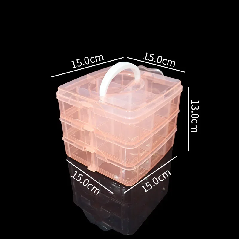 Transparent Storage Boxes Stackable Adjustable Compartments Toy ...