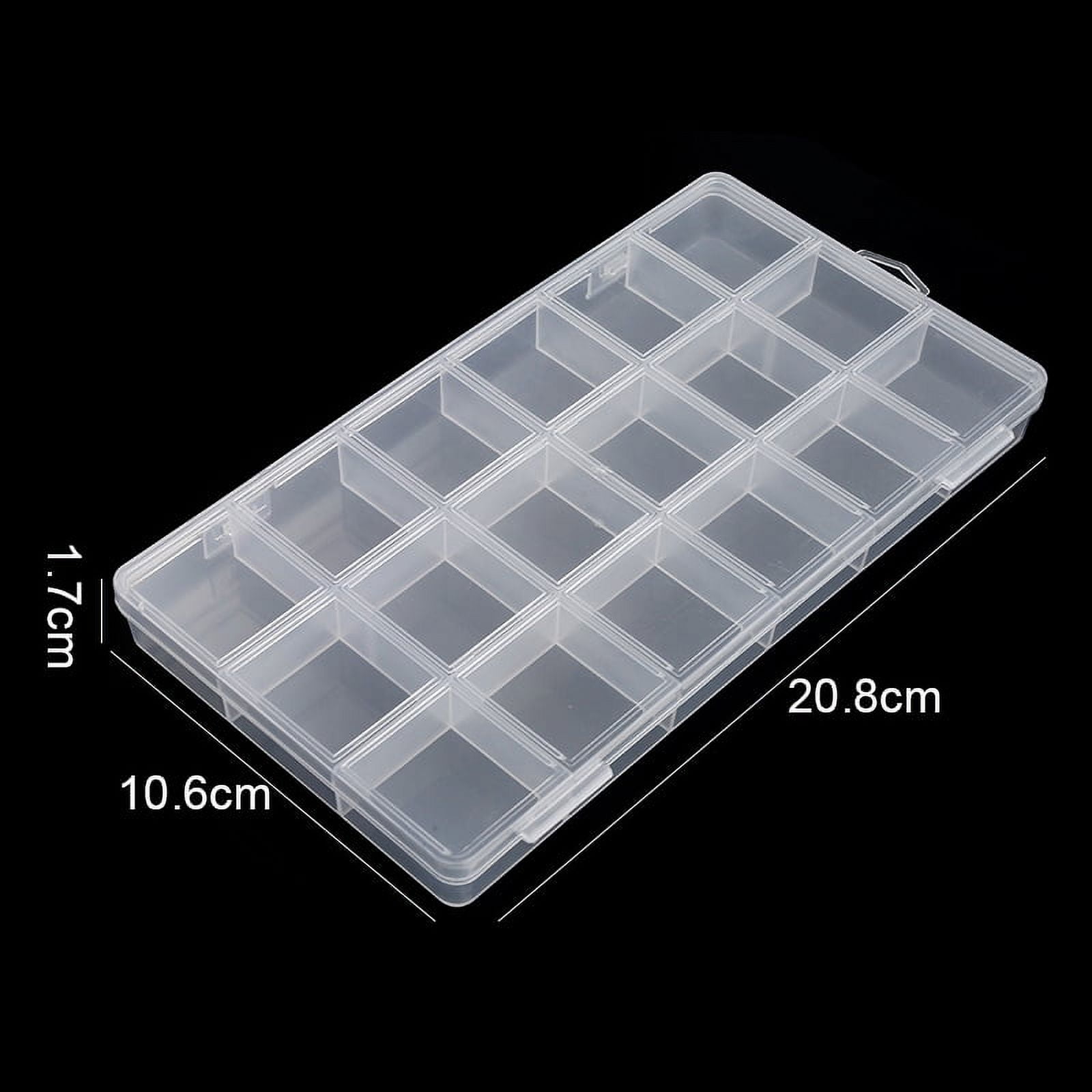 Transparent Storage Container Jewelry Box Clear Plastic Organizer Box ...