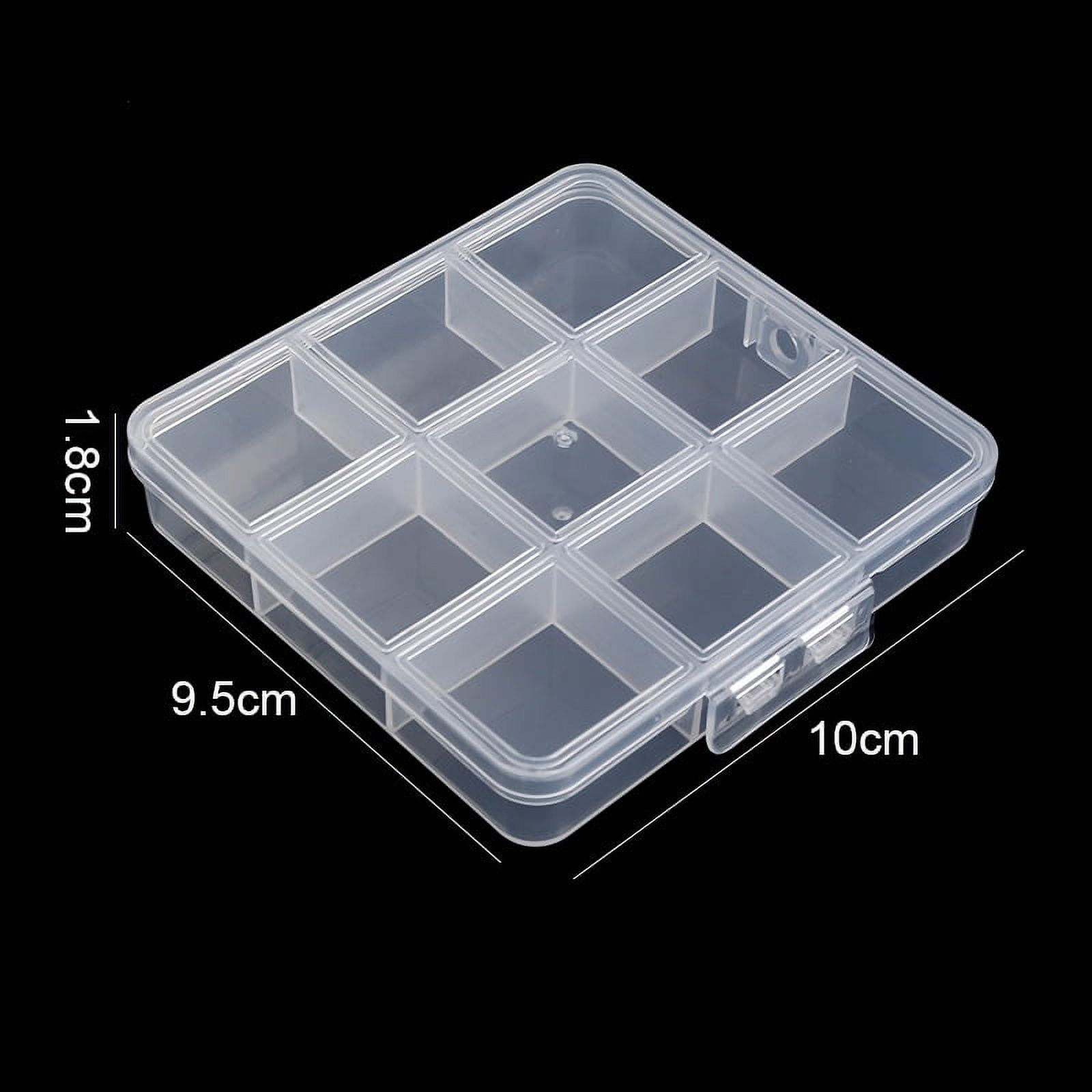 Transparent Storage Container Jewelry Box Clear Plastic Organizer Box ...