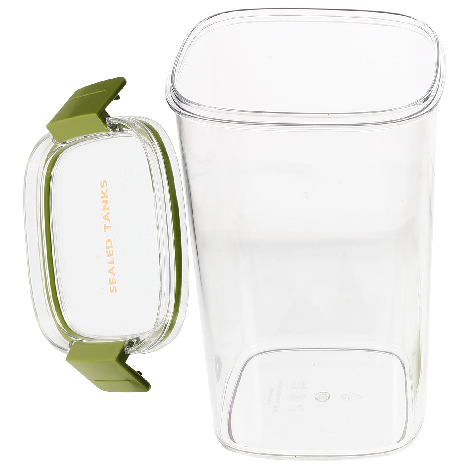Transparent Storage Tank Kitchen Cereal Canisters Airtight Clear ...