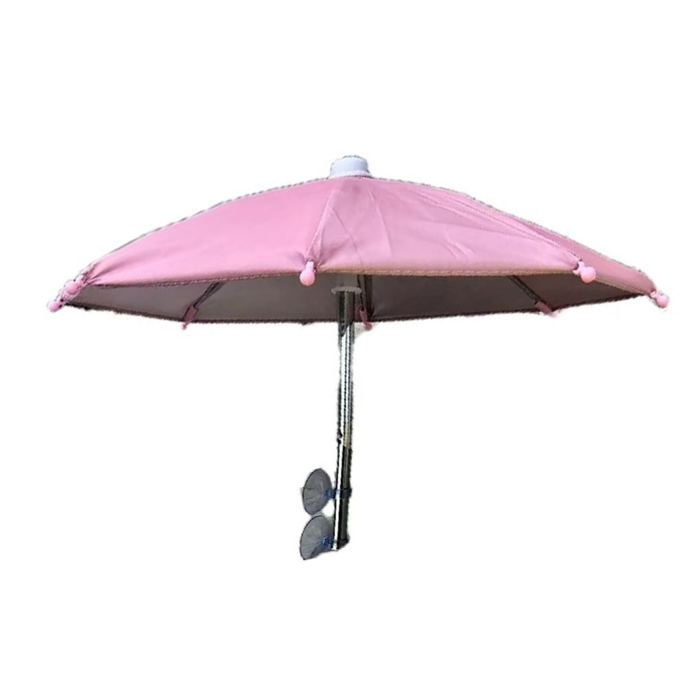 Transparent Suction Cup Cell Phone Umbrella Without Handle Outdoor Car ...
