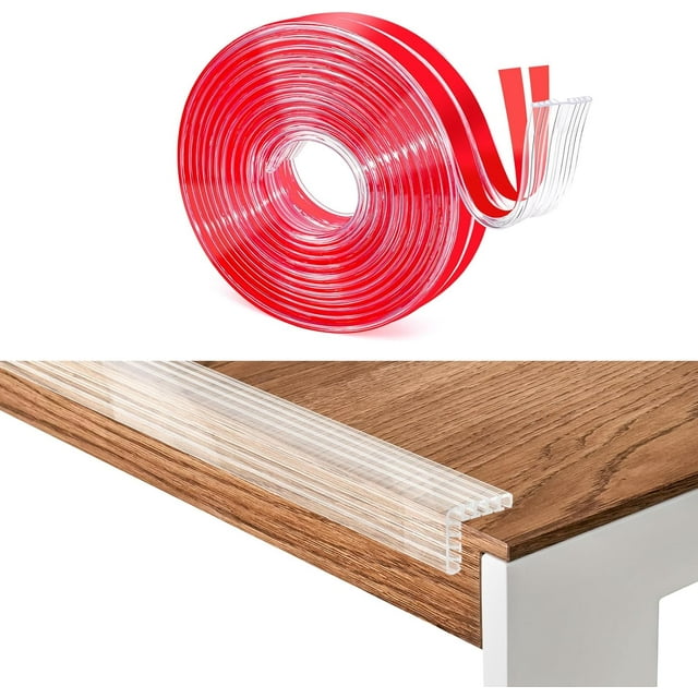 Transparent Table Corner Protector with Pre-Adhesive for Furniture and ...