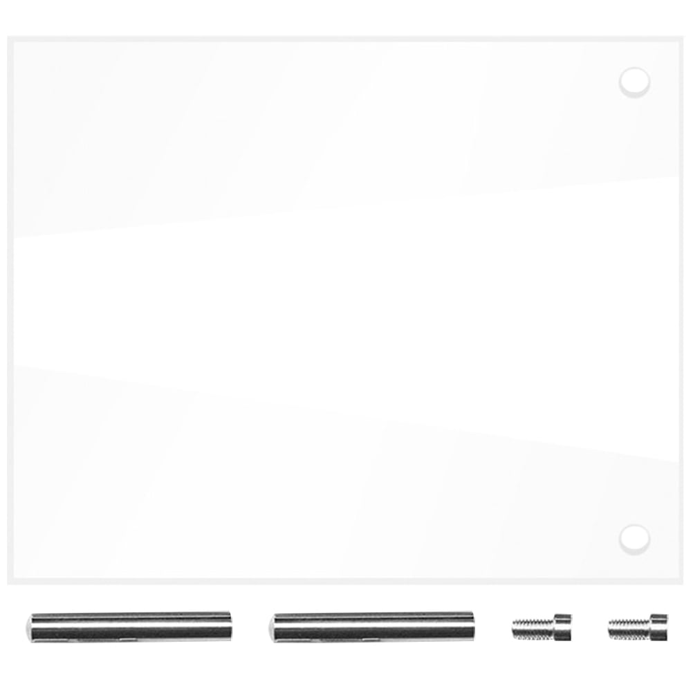 Transparent Table Number Plate Acrylic Sign Blank Signs Metal Brackets ...