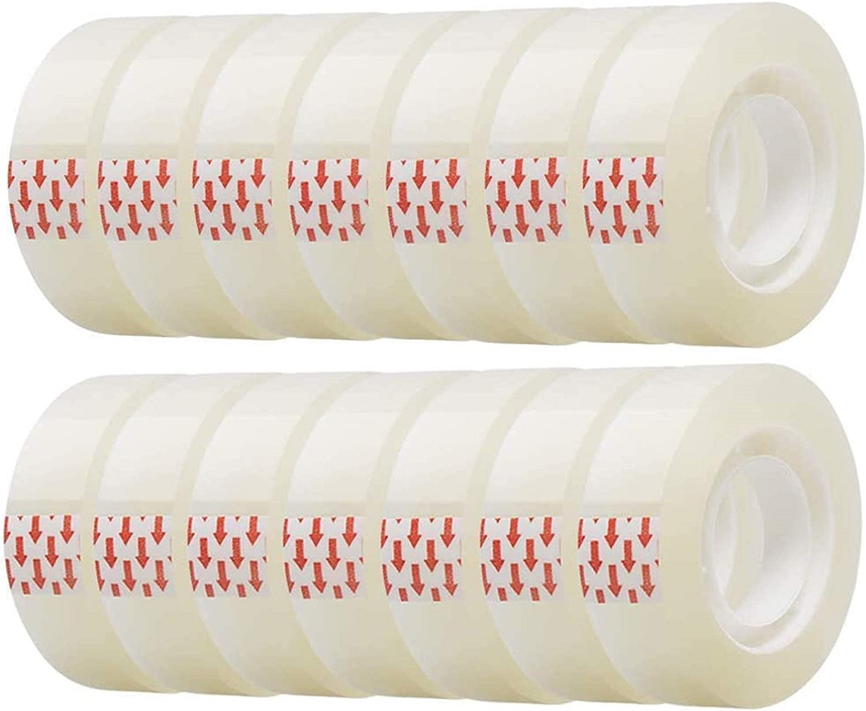 Transparent Tape Clear Tape 3/4 x 1200 inches Tape Refill Roll for ...