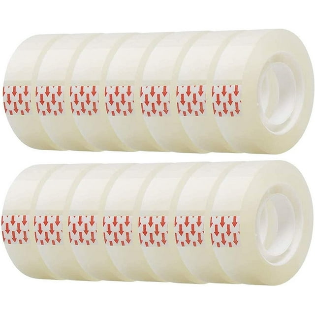 Transparent Tape Clear Tape 3/4 x 1200 inches Tape Refill Roll for ...