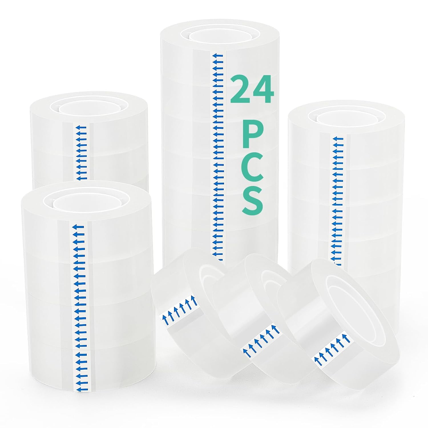 Transparent Tape Refills, Clear Tape, All-Purpose Transparent Glossy ...