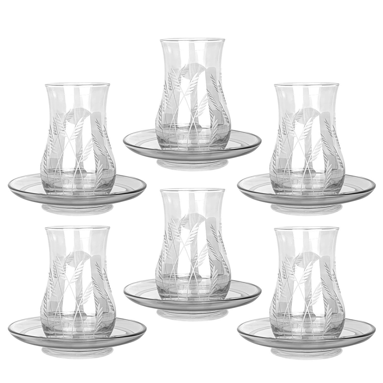 Transparent Tea Party Set , Coffee Mugs for Hot Beverages Diva Brand ...