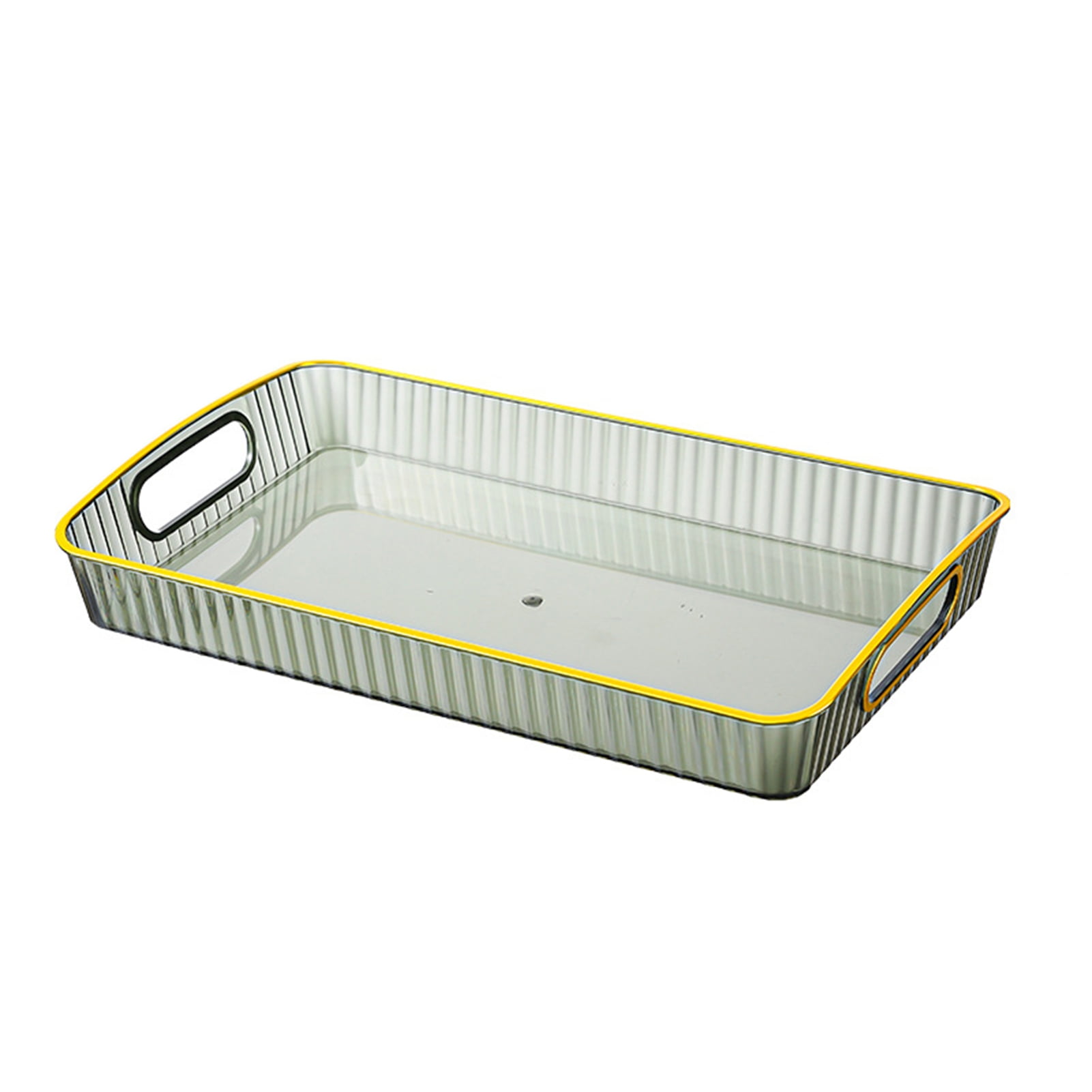 Transparent Thickened Serving Tray with Handles - Tea, Diner, Party ...