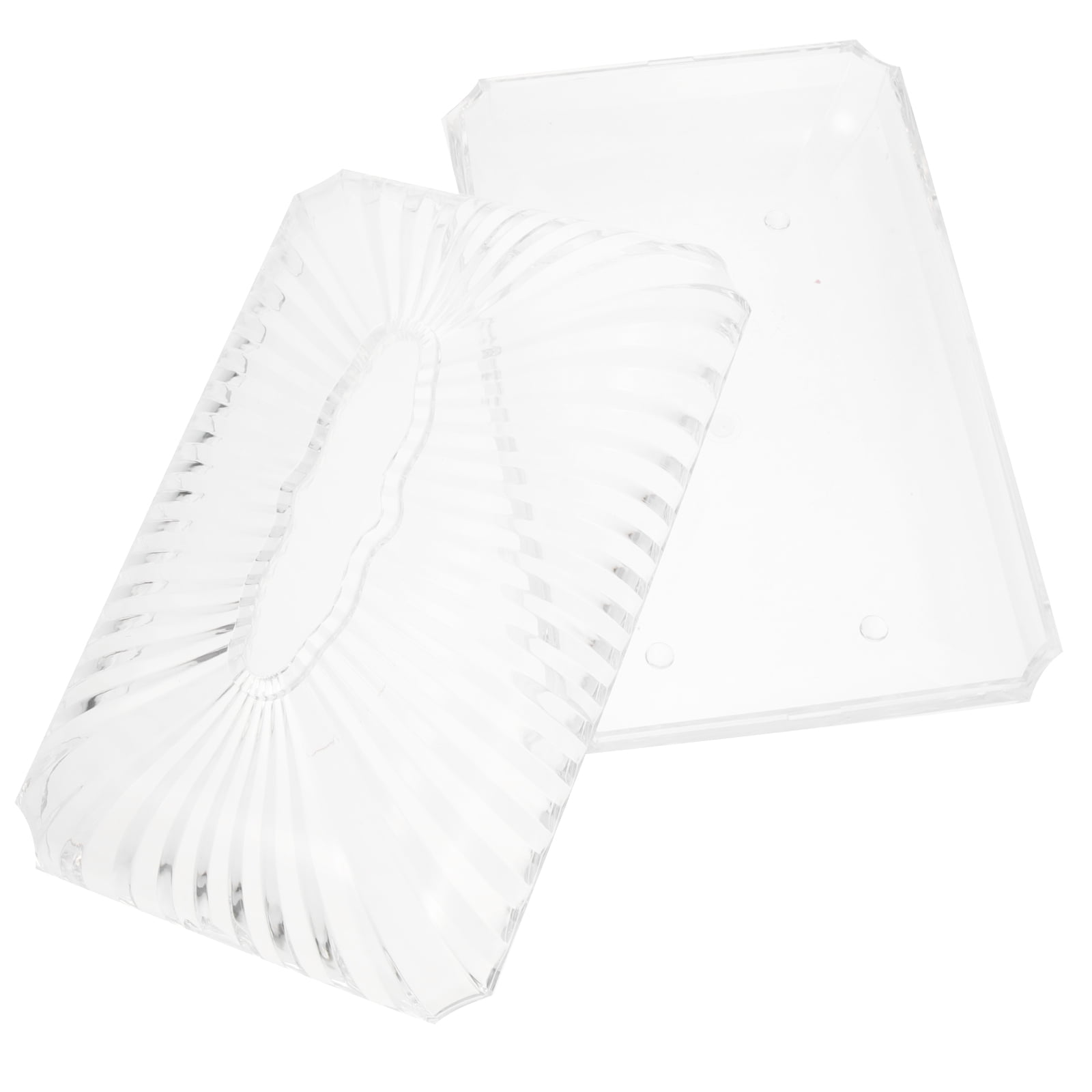 Transparent Tissue Box Cocktail Dispenser Napkin Holder Living Room ...