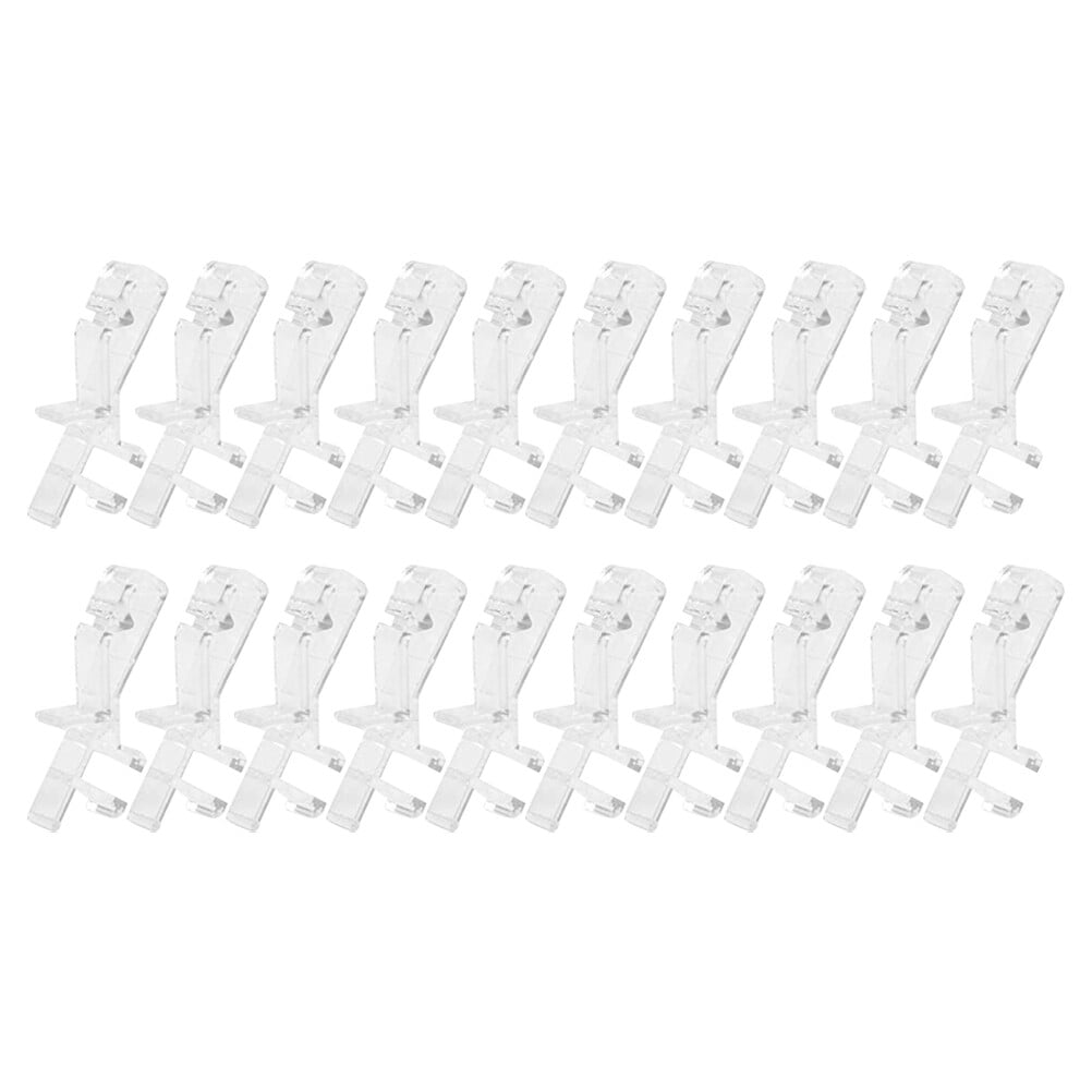 Transparent Valance Clips Plastic Compact 20Pcs Set Easy Install for ...