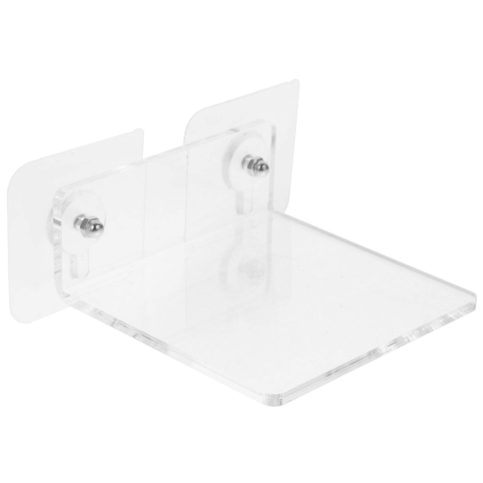 Transparent Wall Shelf Acrylic Mount Rack Bathroom Mounted Shelves ...