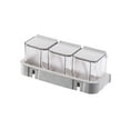 Transparent Wall-mounted Squares Spice Jar Set Three Spice Boxes To ...