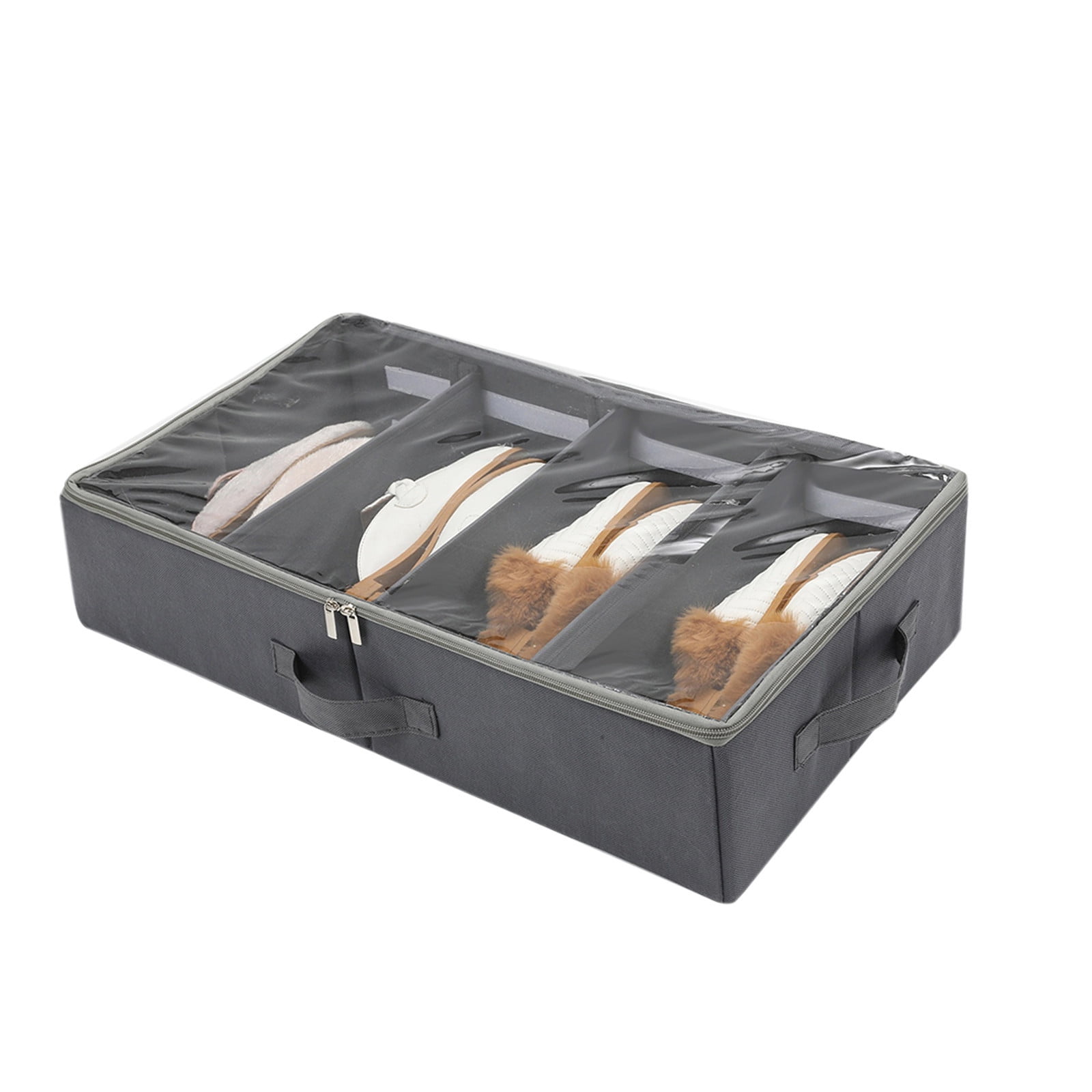 Transparent Wardrobe Organizer, Adjustable Storage Box, 4 Pairs Clothes ...