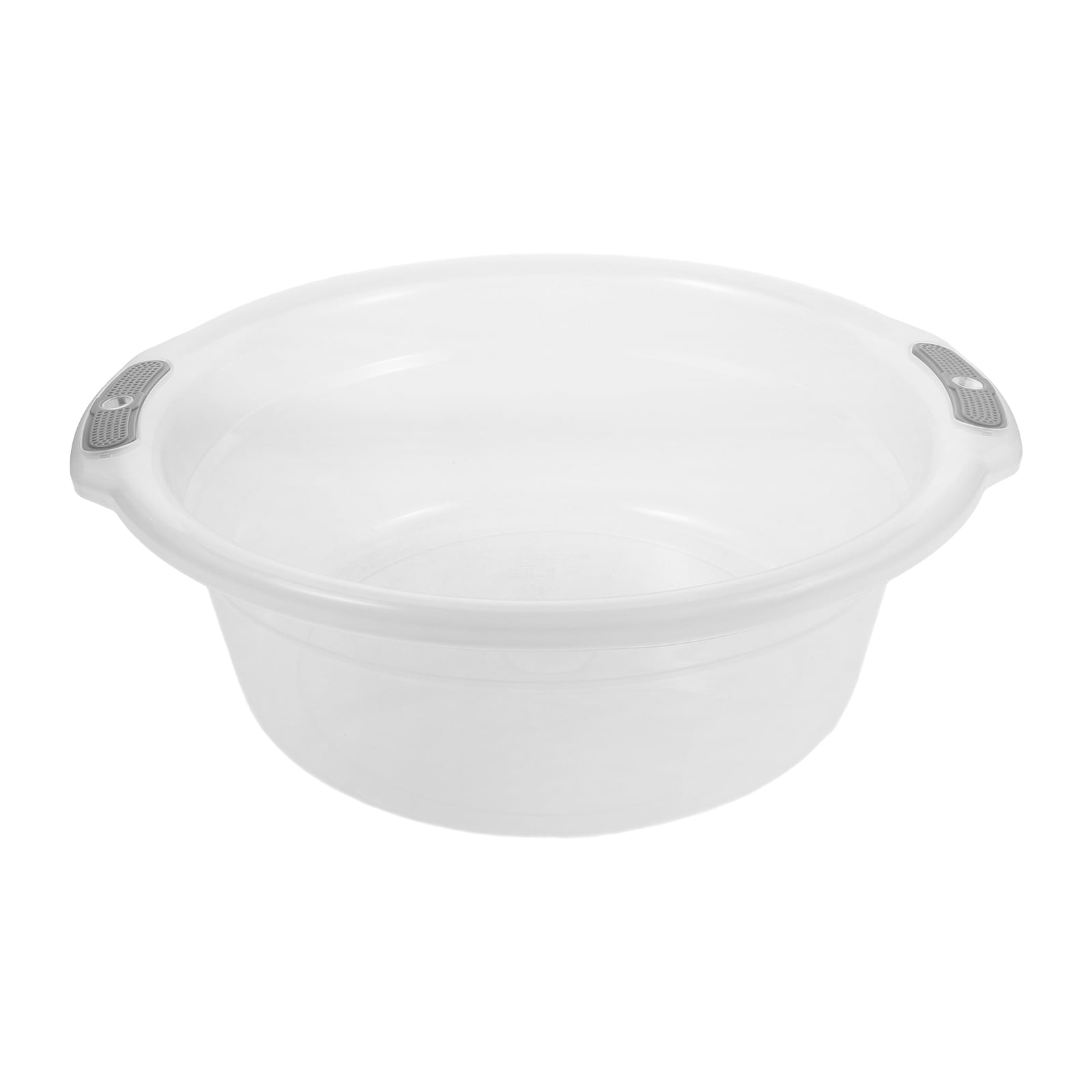 Transparent Wash Basin with Handles Clear Plastic Dishpan Portable Dish ...