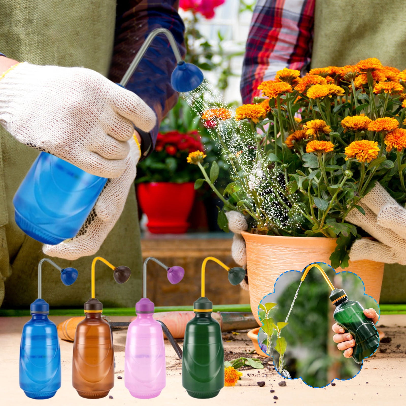 Transparent Watering Can - Ergonomic Long Neck Design | Lightweight ...