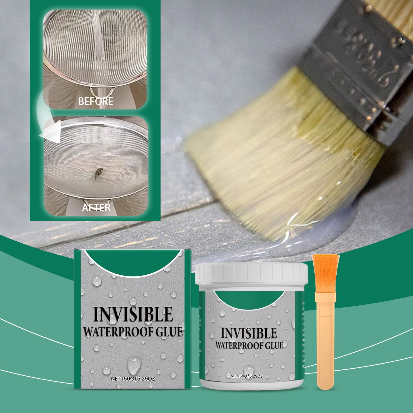 Transparent Waterproof Adhesive Sealant | Leak Repair Glue for Exterior ...