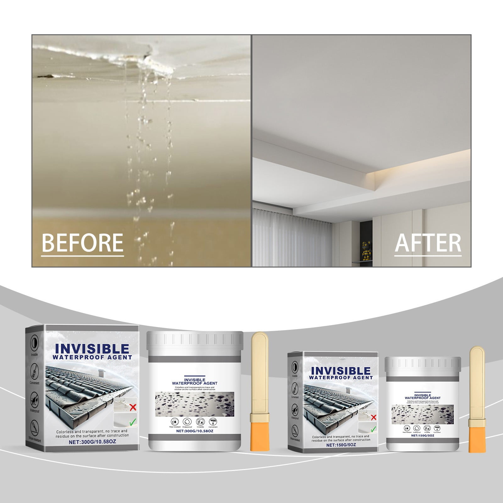 Transparent Waterproof Glue Clearance! Agent；Transparent Sealant Glue ...