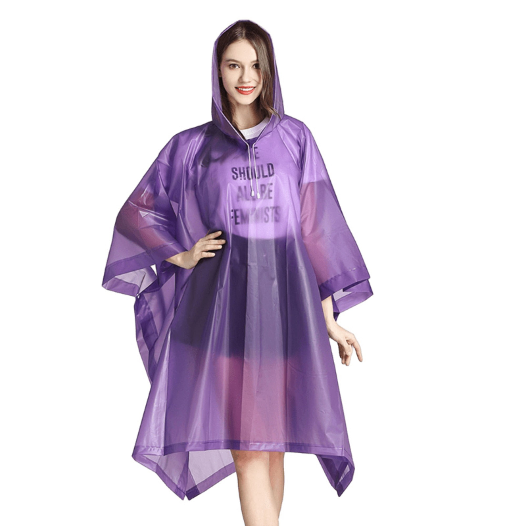 Transparent Windproof Bicycle Motorcycle Raincoat Rain Poncho EVA ...